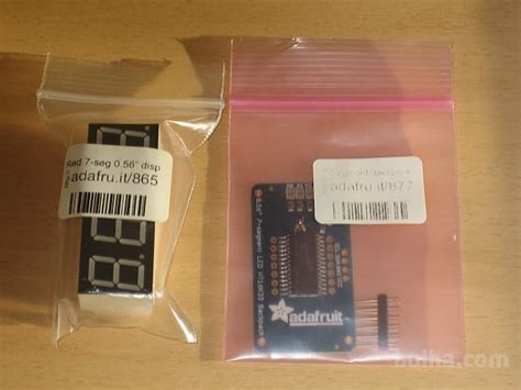 Adafruit 14mm 4 Digit 7 Segment Display Z I2c Backpack