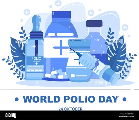World Polio Day Background Which Is Celebrated On October 24 Medicine