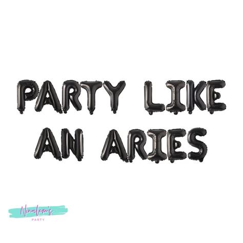 Aries Birthday Decor Big Aries Energy Banner Glitter Ations Zodiac