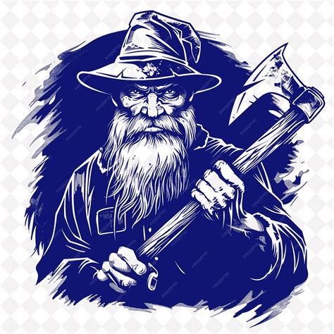 Premium Psd Png Medieval Sparth Axe Man With A Sparth Axe With A
