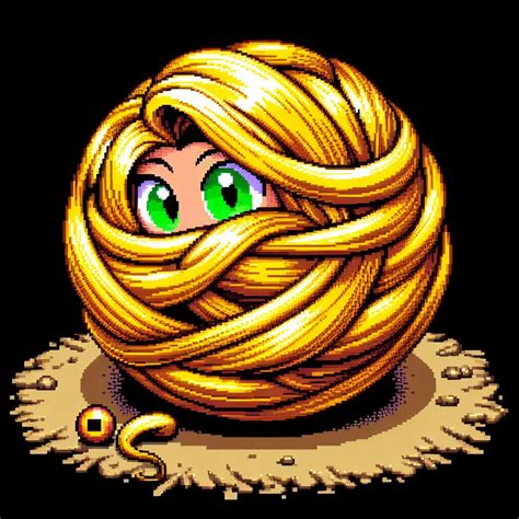 Ai Pixel Rapunzel Ball By Mega Poneo On Deviantart