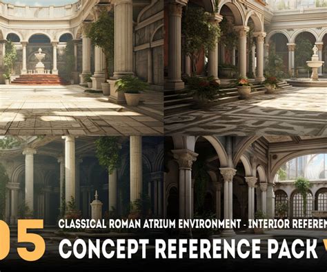 Artstation 205 Arts Classical Roman Atrium Environment Interior