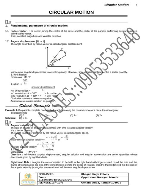 circular motion 2 pdf acceleration rotation around a fixed axis