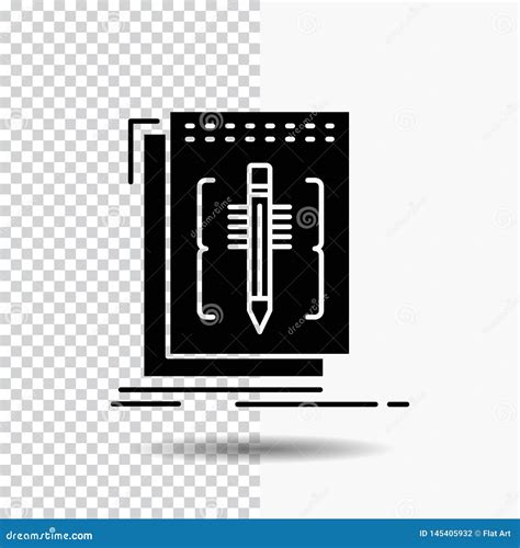 Code Edit Editor Language Program Glyph Icon On Transparent Background Black Icon Stock