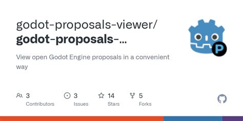 Github Godot Proposals Viewergodot Proposals View Open Godot Engine