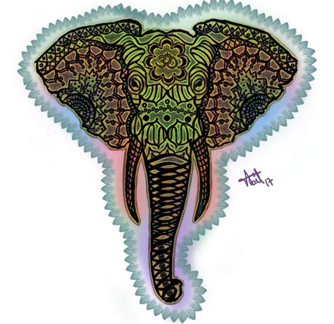 Artstation Mandala Elephant
