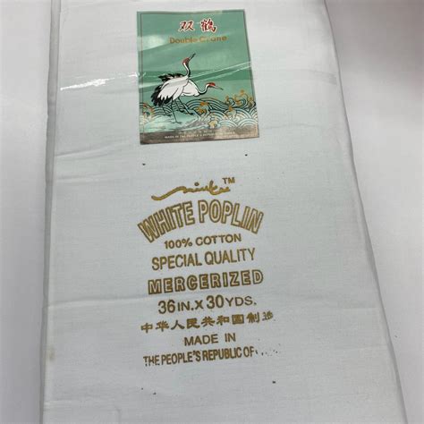 White Cotton Poplin Fabric Kain Poplin 36 Inci Shopee Malaysia