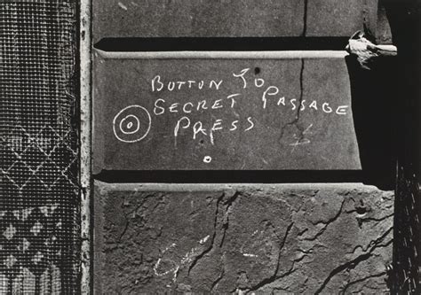 Button To Secret Passage Press 1938 Helen Levitt Trail And Traces