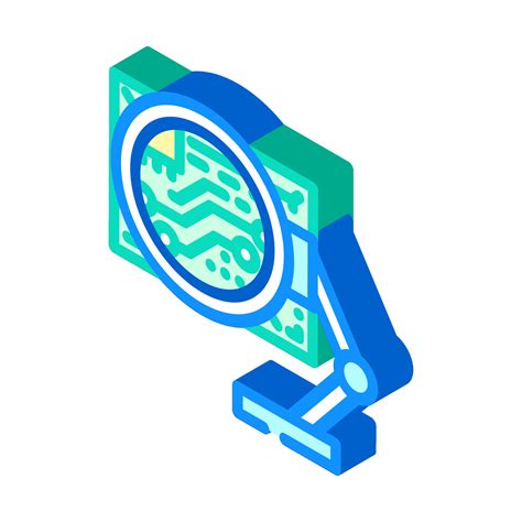 Pcb Inspection Electronics Isometric Icon Vector Illustration 32830483