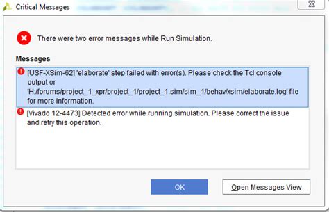 Execute Simulation Step Stuck At Executing Analysis And Compilation Steps