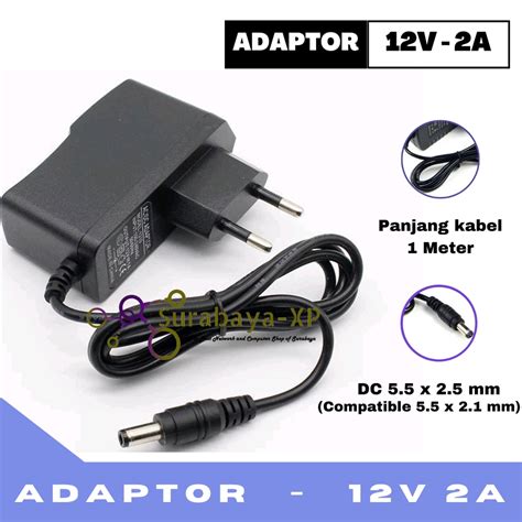 Jual Adaptor 12v 2a 12 Volt 2 Ampere Shopee Indonesia