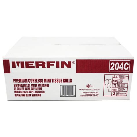 Merfin® Exclusive Coreless 2 Ply Mini Jumbo Bath Tissue 5 Diameter