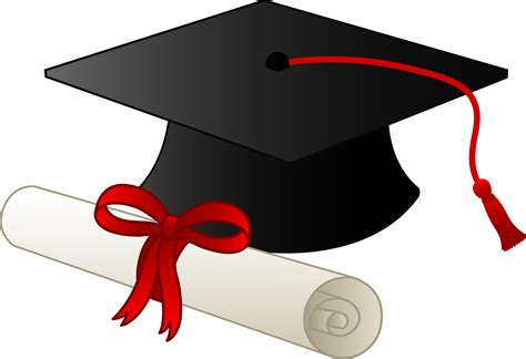 Graduation Cap And Diploma Free Clip Art กรอบ กระดาษห่อของขวัญ รูปภาพ