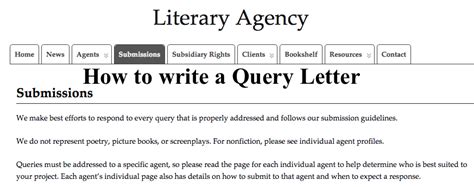 Write The Perfect Query Letter For Writers And Publishers Of Books And Novel Hybrid Cloud Tech