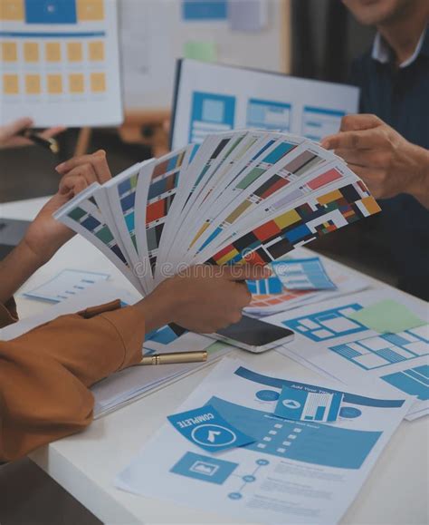 Close Up Ux Developer And Ui Designer Use Augmented Reality