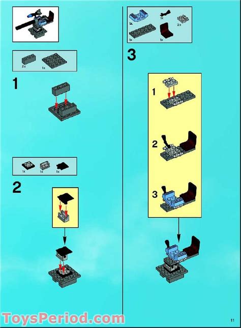 Lego 7709 Sentai Fortress Instructions And Parts List