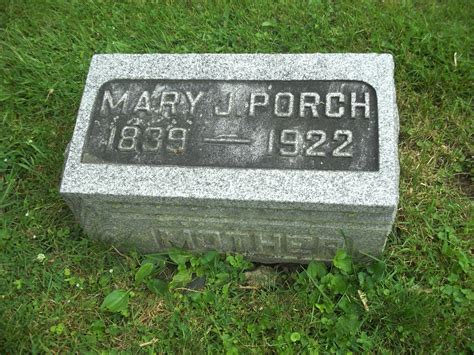 Mary Jane Baxter Porch 1839 1922 Find A Grave Memorial