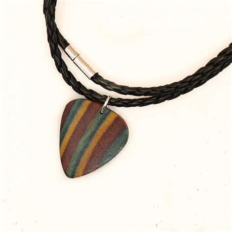 Steven Ashley Handmade Wood Guitar Pick Necklace Reverb