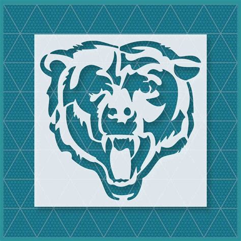 Chicago Bears Stencil Logo Chicago Bears String Art Template
