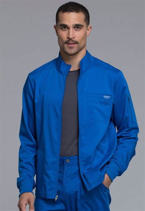 Revolution Workwear By Cherokee Mens Zip Front Warm Up Jacket Ww320