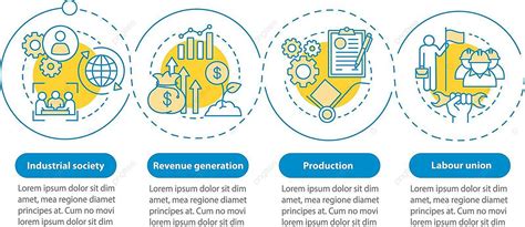 Production Process Vector Infographic Template Vector Layout Labour