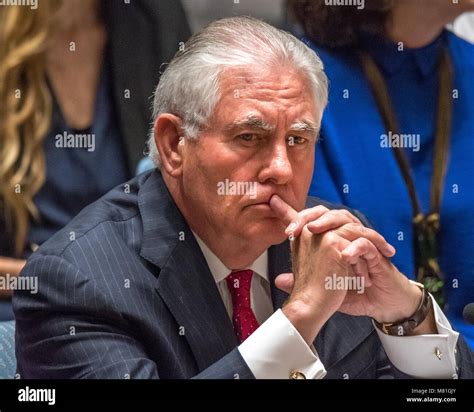 New York Usa 28 Apr 2017 United States Secretary Of State Rex