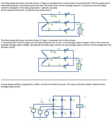 the three phase half wave converter shown in figure