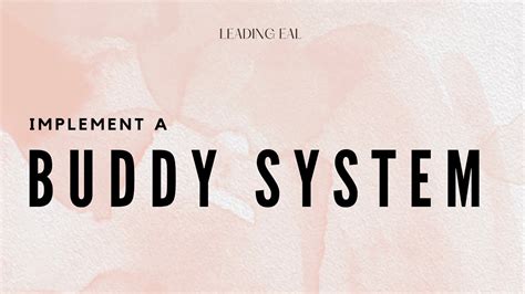 Implement A Buddy System Youtube