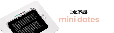 Mini Dates Supply List The Adventure Challenge