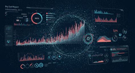 Big Data Analysis And Visualization Stock Illustration Illustration