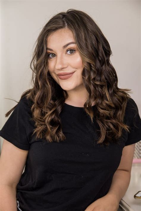 How I Curl My Hair Emily Freybler Hair Curls Air Dry Hair