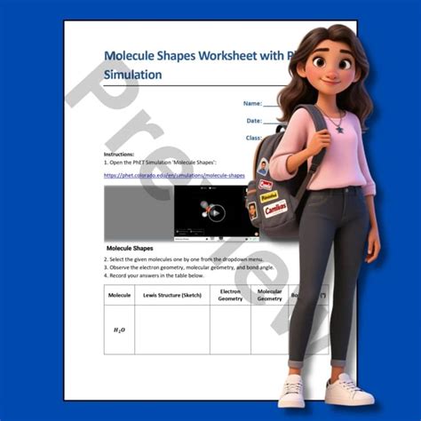 Molecule Shapes Worksheet With Phet Simulation Vsepr Theory Practice