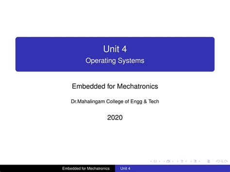 embedded systems unit4 pdf operating systems computer software