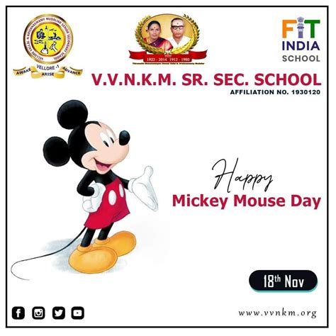 Mickey Mouse Day 18112021 On November 18th Mickey Mouse Birthday