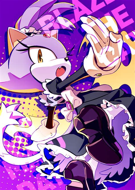 Miijiu Blaze The Cat Blaze The Cat Maid Sonic Series Sonic