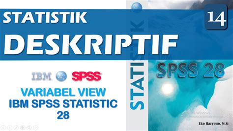 Variabel View Ibm Spss Statistic 28 Statistik Deskriptif Bab 14