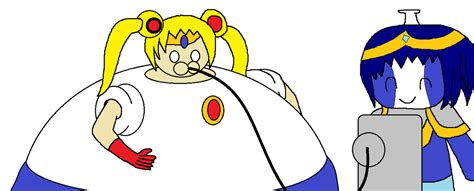 Sailor Moon Gets Inflated By Pooko Marth By Alan G Brandon On Deviantart