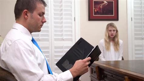 Mormon Bishop Punishes Blonde