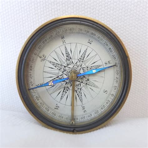Georgian Brass Pocket Compass C1830 Compass Library