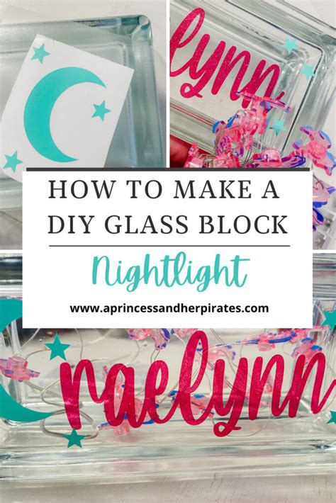 How To Make A Diy Glass Block Nightlight A Princess And Her Pirates