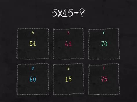Multiplication Games Quiz