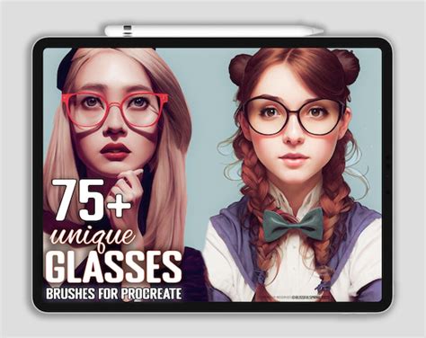 75 Procreate Glasses Stamps Procreate Glasses Stamp Brushes Etsy Australia