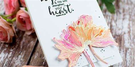 gold embossed ink smooshed florals unity blog