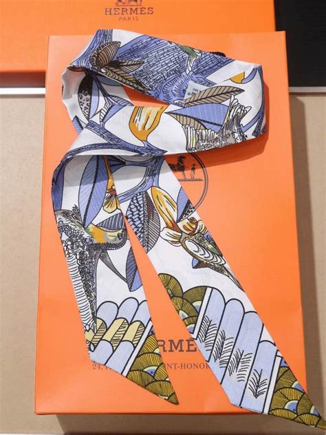 Hermes Silk Ribbon 5x86cm E23 4 Accessory丨yg