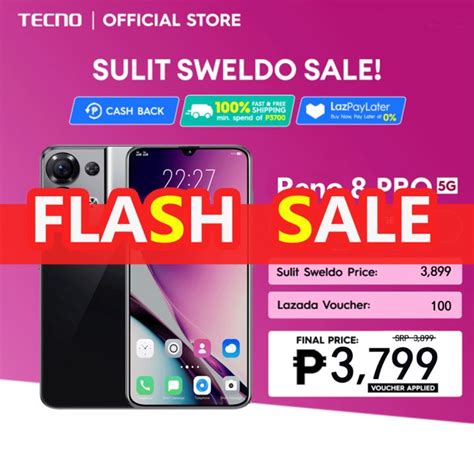 Tecno Reno8 Pro 5G Smartphone CP 8GB 256GB Expandable To 512GB Storage 6800mAh Battery