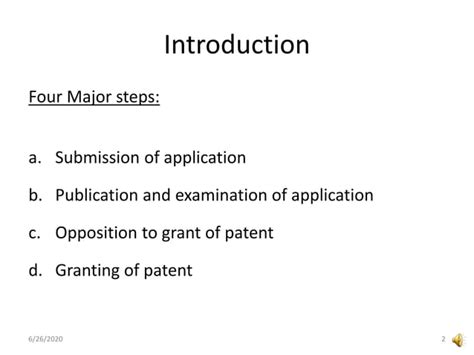 Procedure For Registration Of Patents Pptx Desktop Publishing Computer Software And