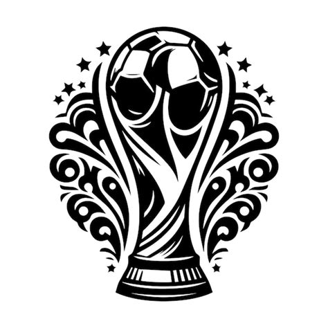 Ilustração De Silhueta Vetorial Do Troféu Da Copa Do Mundo Da Fifa Taça