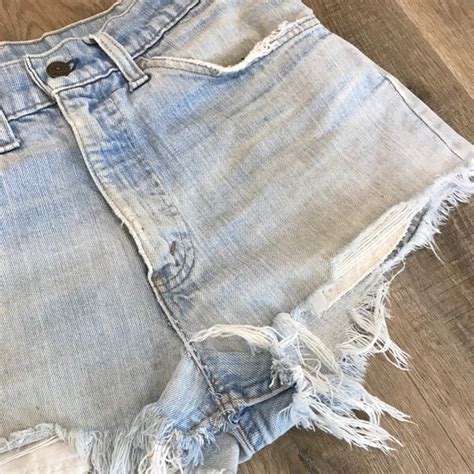 70s Levis Orange Tab Cut Off Cheeky Jean Shorts S Gem