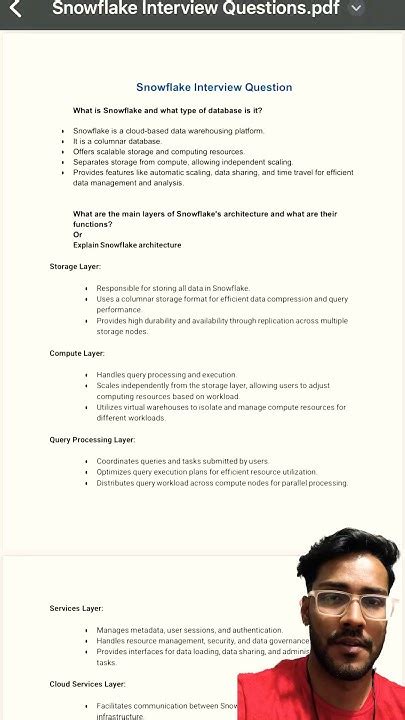 Snowflake Interview Questions Snowflake Cloud Dataanalytics Dataengineering