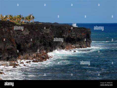 View Of Point At The End Of Chain Of Craters Road Mauna Ulu Volcano